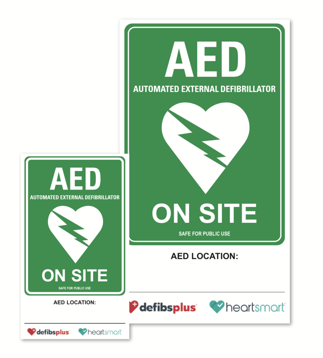 AED 'On Site' Window Sticker Small | DefibsPlus AU